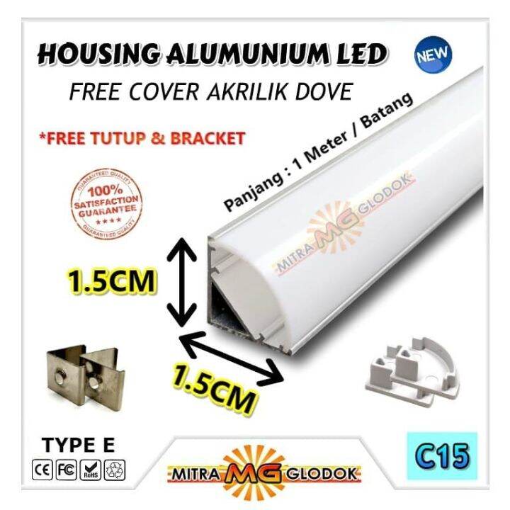 HOUSING ALUMUNIUM ALUMINIUM ALUMINUM LED STRIP RIGID BAR 45 90 DERAJAT ...