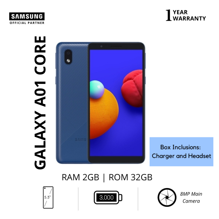 A01 Core (2GB - 32Gb ROM) 5.3 inch Display, Single Camera Smartphone ...