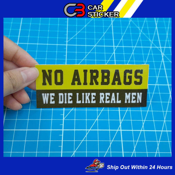 WE DIE LIKE REAL MEN MOTOR STICKER / M043 | Lazada