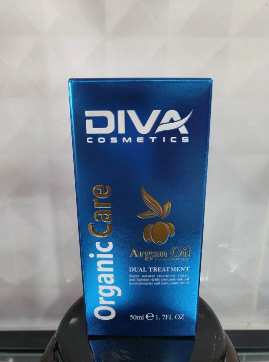 ออยล์บำรุงสำหรับผมทำสี เพื่อผมเงางาม ขนาด 50 ml Diva Cosmetics Argan Oil Hair from Morocco ...