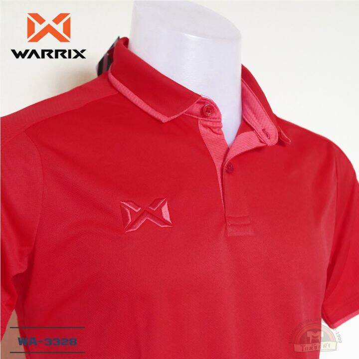 WARRIX เสื้อโปโล WA-3328 สีแดง RP วาริกซ์ วอริกซ์ ของแท้ 100% | Lazada.co.th