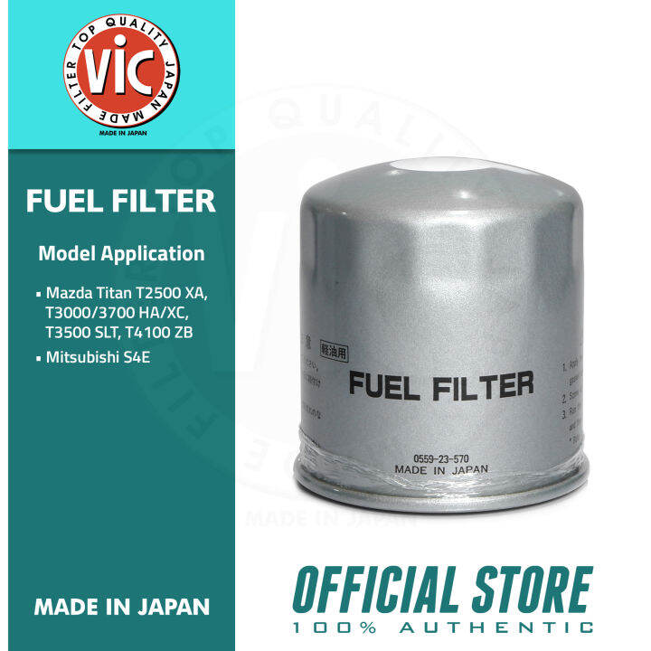 VIC Fuel Filter FC-406 for Mazda Titan T2500 XA, T3000/3700 HA/XC ...