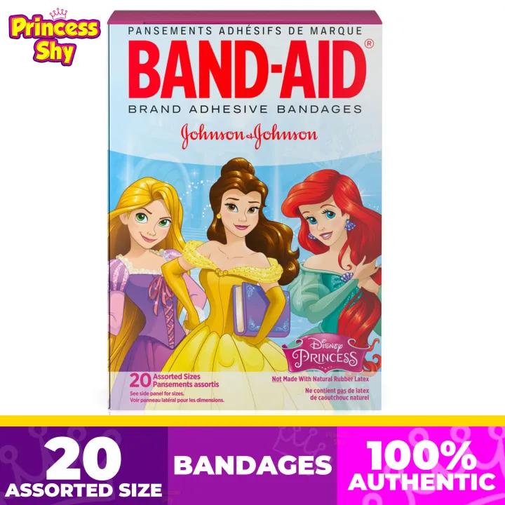 Band-Aid Adhesive Bandages Princess Kids Assorted Sizes 20 ct | Lazada PH