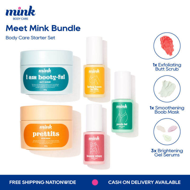 Mink PH MeetMink Bundle Starter Body Care Set 300g Scrubs and Masks ...