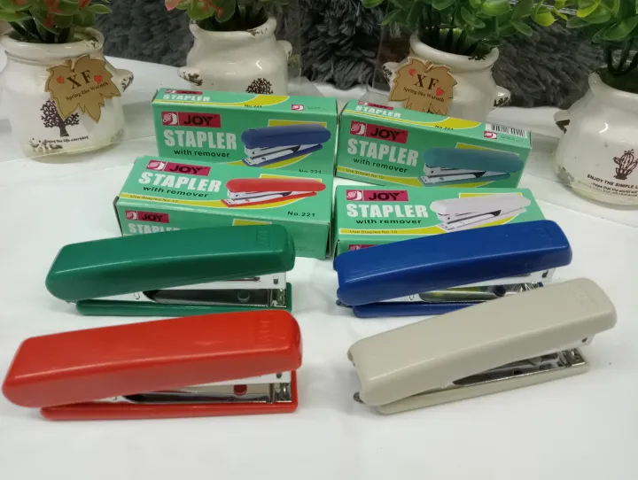 Joy Stapler with remover #10 staples #221 | Lazada PH