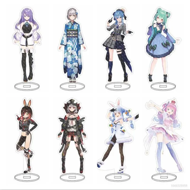 NEW HOLOLIVE Vtuber Figure Anime Model Toy Plate Holder Amane Marine ...