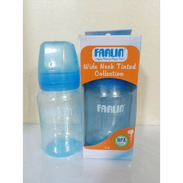 Farlin Wide Neck Tinted Collection 9oz Blue | Lazada PH