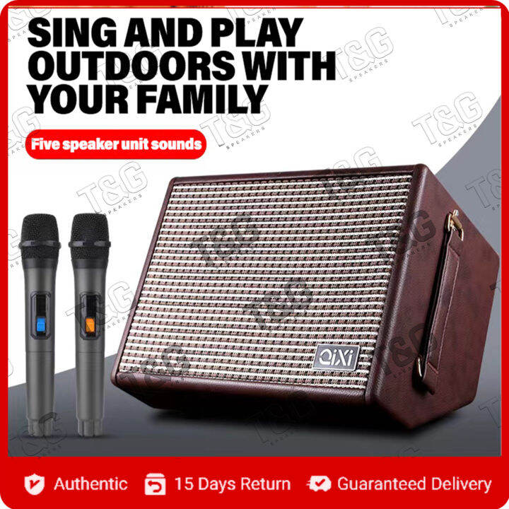 cod Bluetooth Karaoke Speaker SK-2035 3D Surround Sound Heavy Bass TF Card USB AUX In and FM ...