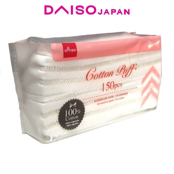New 2023 Daiso White Cotton Puffs 150 pcs | Lazada PH