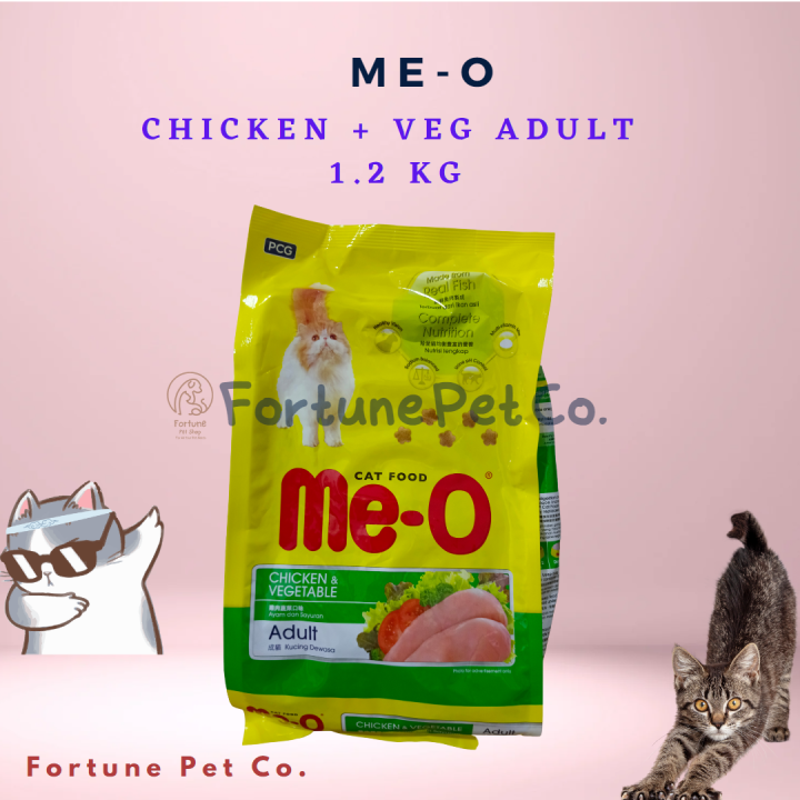 MEO Adult Chicken (Ayam) + Vegetables 1,2 kg FRESH PACK - Makanan ...