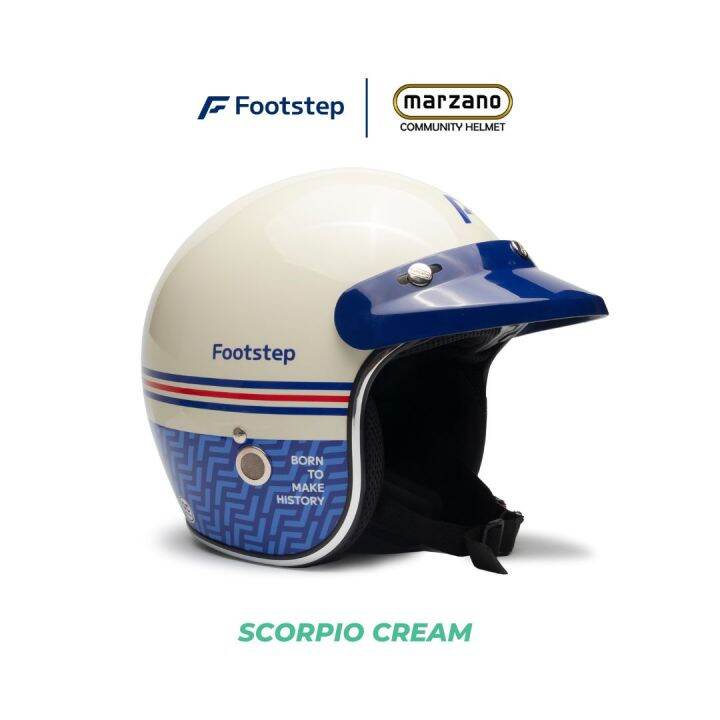 Footstep Footwear x Marzano Helm Retro Bogo Scorpio Cream Original ...