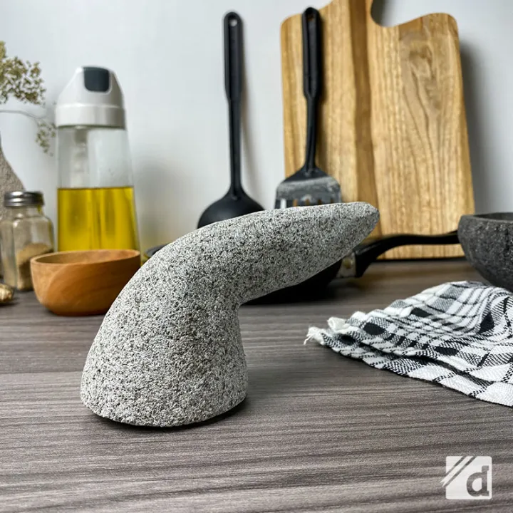 Ulekan Batu Asli Ukuran Besar dan Kecil Untuk Ulek Bumbu Rujak | Lazada ...