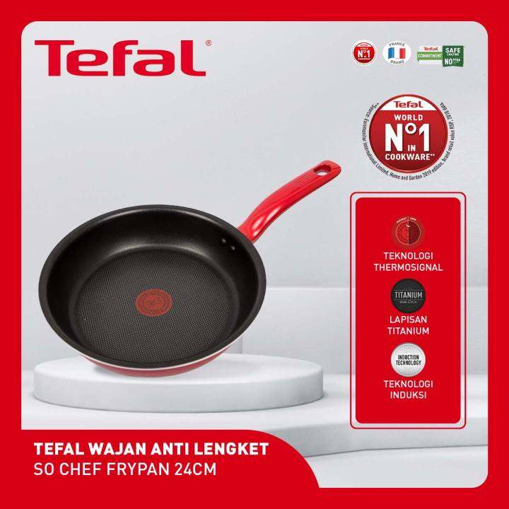 Tefal So Chef Frypan 24cm Wajan Anti Lengket | Lazada Indonesia