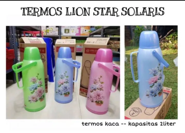 PROMO termos Air PANAS Termos Lion Star Plastik No Daur Ulang Kapasitas ...