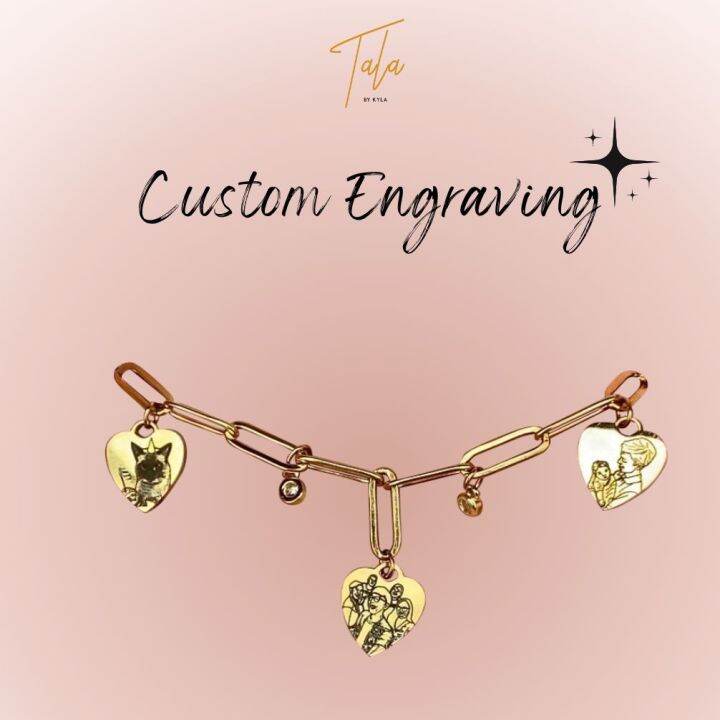 Tala by Kyla TBK Custom Pre-Order Mini Heart Charm Bracelet Plus Gift ...