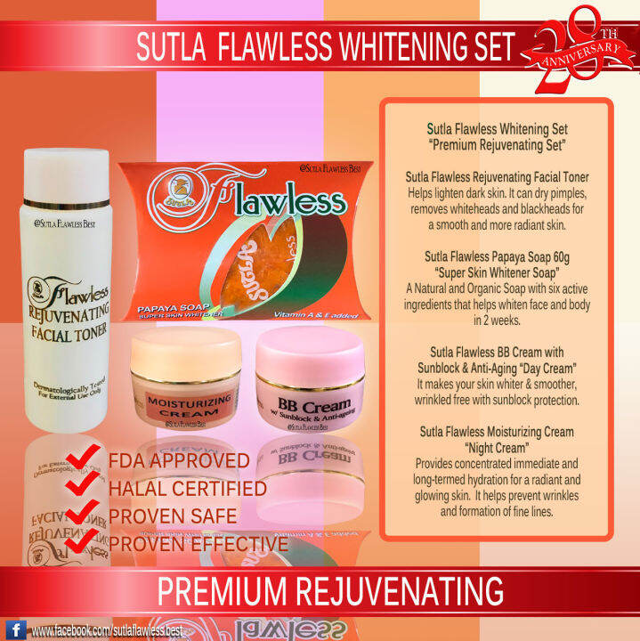 Authentic Sutla Flawless Whitening Set “Premium Rejuvenating Set ...
