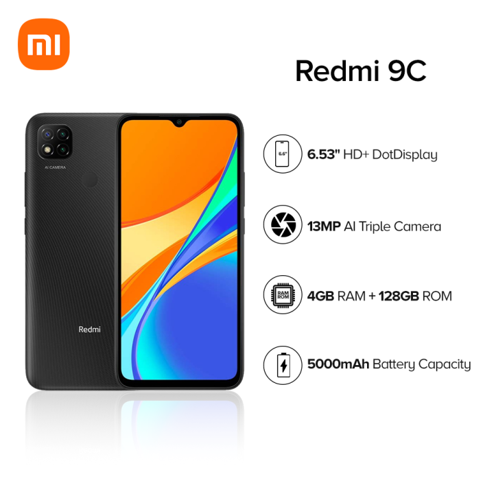 XIAOMI Redmi 9C 6.53 HD Display 4GB RAM 128GB ROM AI Triple Camera 5000mAh | Lazada PH