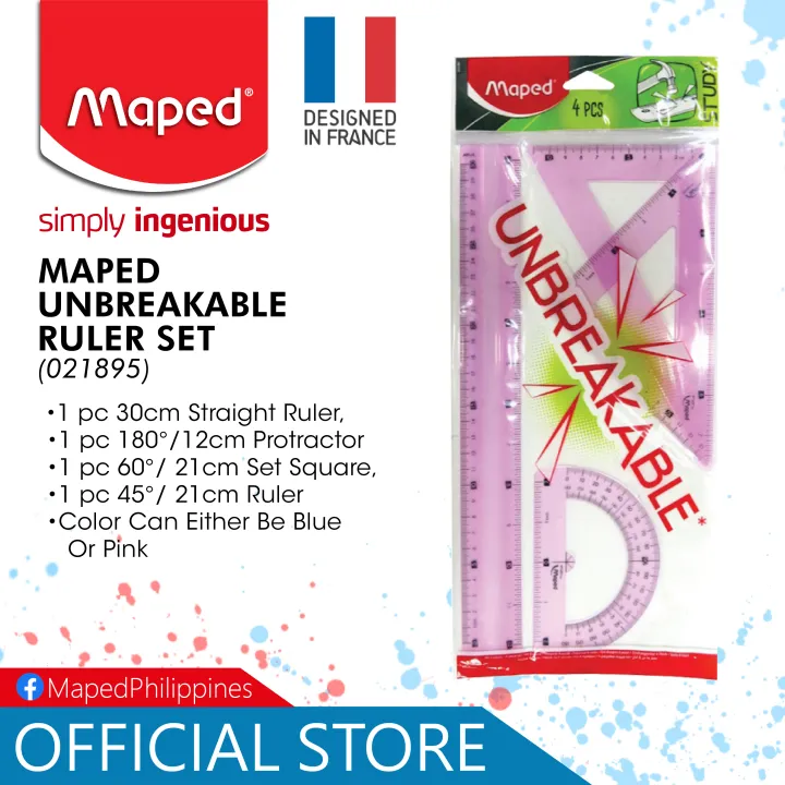 MAPED Unbreakable Ruler I 4-Piece Set I 981704 242767 | Lazada PH