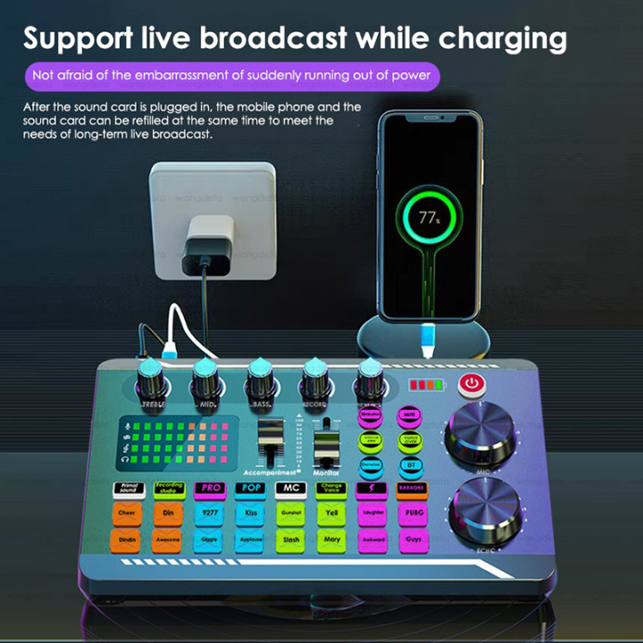 [Fast Ships] ]F998 Sound Card Microphone Sound Audio Interface Mixer ...