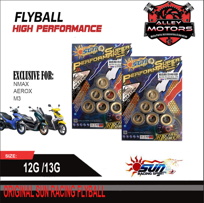 SUN FLYBALL M3/NMAX/AEROX 12G /13G By Alley Motor | Lazada PH