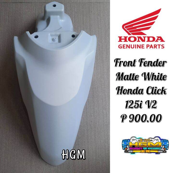 FRONT FENDER, SET ILLUST (MATTE WHITE) HONDA CLICK 125i/150i V2 GAME CHANGER (61110-K2V-N10ZE ...