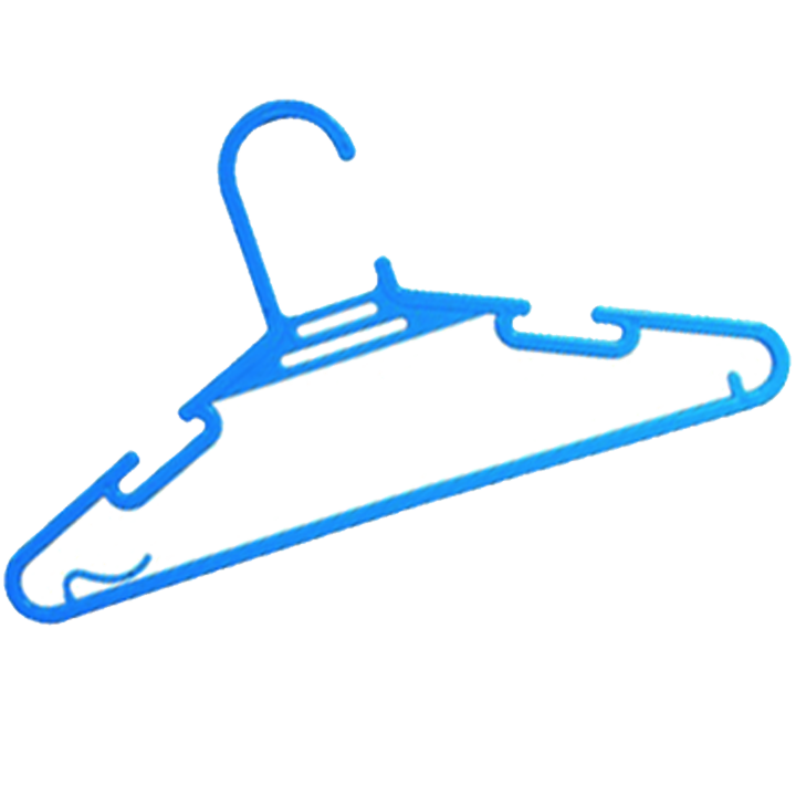 1 set of 6 pcs Flat Hanger - deluxe Flat Hanger-black 6 pcs/set ...