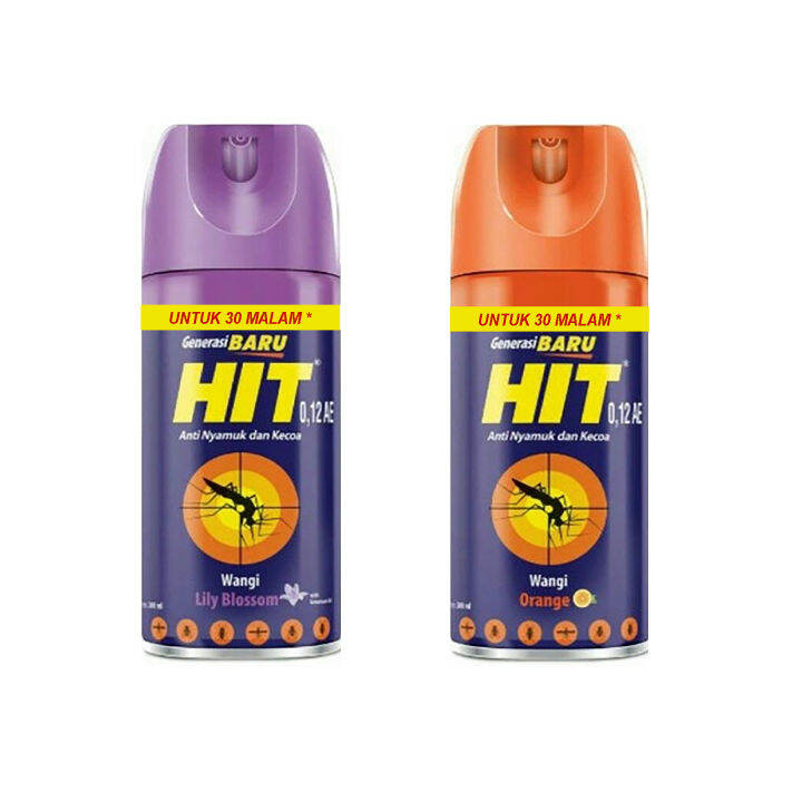 Hit Aerosol Semprotan Anti Nyamuk Lily Blossom / Orange - Obat Nyamuk ...