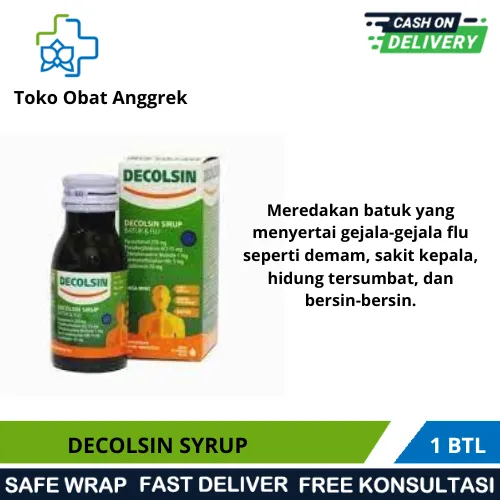 DECOLSIN SIRUP/60ML/OBAT BATUK DAN FLU / PILEK | Lazada Indonesia