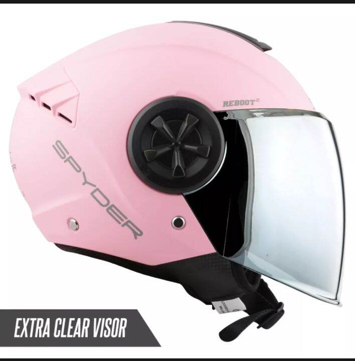 SPYDER REBOOT 2 OPEN FACE HELMET MATTE PINK | Lazada PH