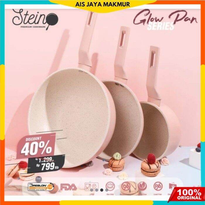 Steincookware stein cookware wok frypan sauce pan GLOW SERIES granite ...