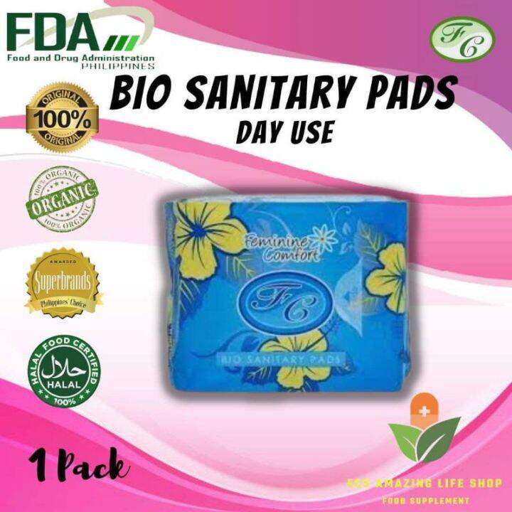 1 PACK FC BIO SANITARY NAPKIN DAY USE WITH NEGATIVE ION | Lazada PH