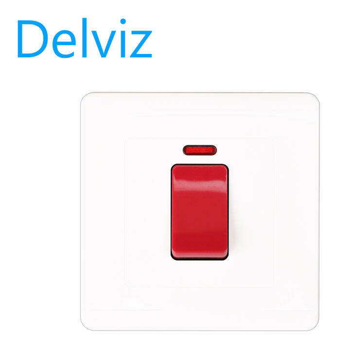 Delviz standard wall-mounted high current switch 45A, 86 type high ...