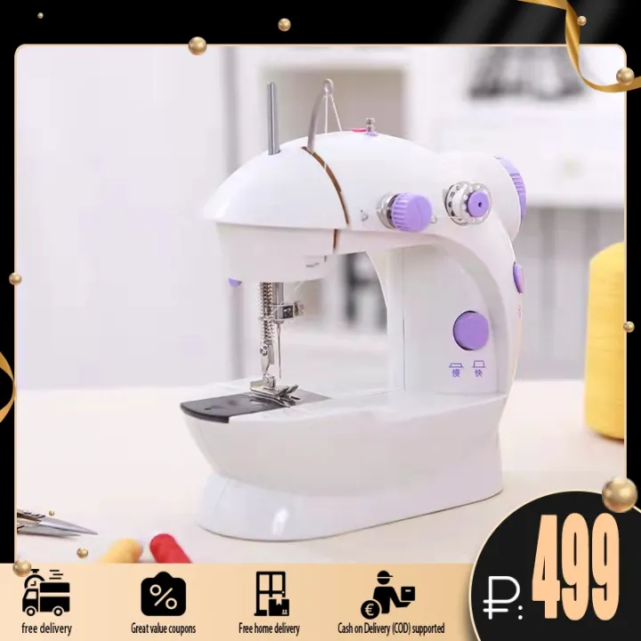 2 Speed Control Mini Electric Sewing Machine Kit Electric Home Lockable ...