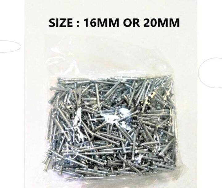 16MM OR 20MM CONCRETE STEEL NAILS / PAKU SIMEN 250g | Lazada