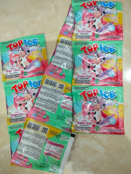 Minuman- Top Ice Sachet (Isi 10Pcs) - Bubble Gum Murah | Lazada Indonesia