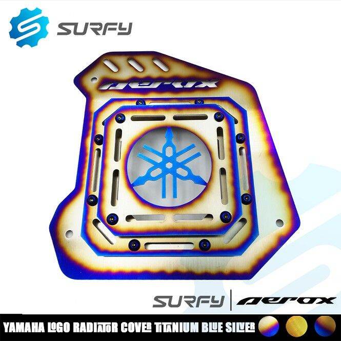 [Ready Stock] Surfy Motorcycle Yamaha Aerox Radiator Cover Stainless ...