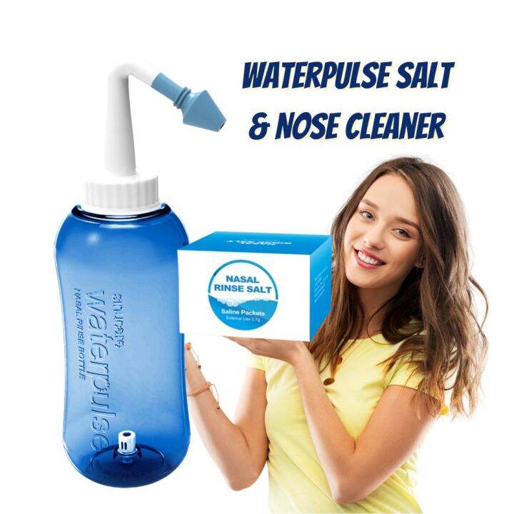 AMK Waterpulse Nose Cleaner 300 / 500ml Rinse Nasal Wash Pot Cleaner ...