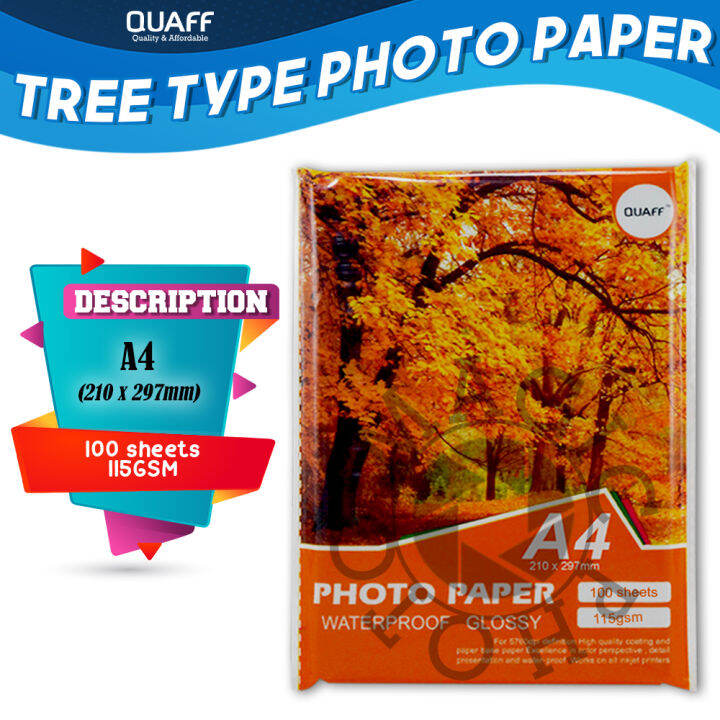 Magic photo00 115gsm QUAFF Inkjet Photo Paper Glossy Photo Paper A4 ...