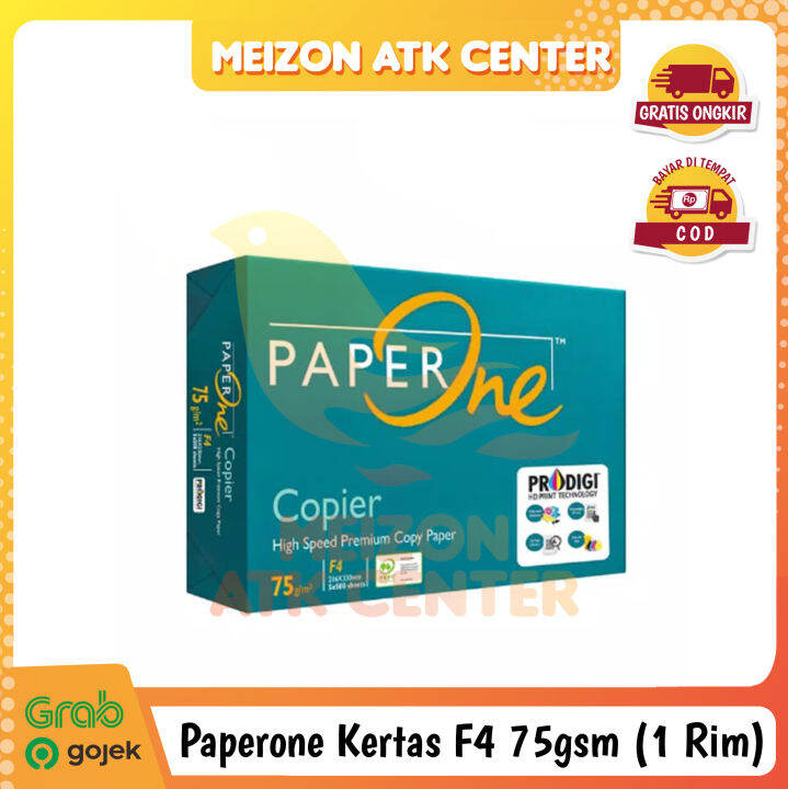 Kertas PAPERONE F4 75 Gram Kertas Fotocopy F4 HVS F4 [ 1 RIM ] | Lazada ...