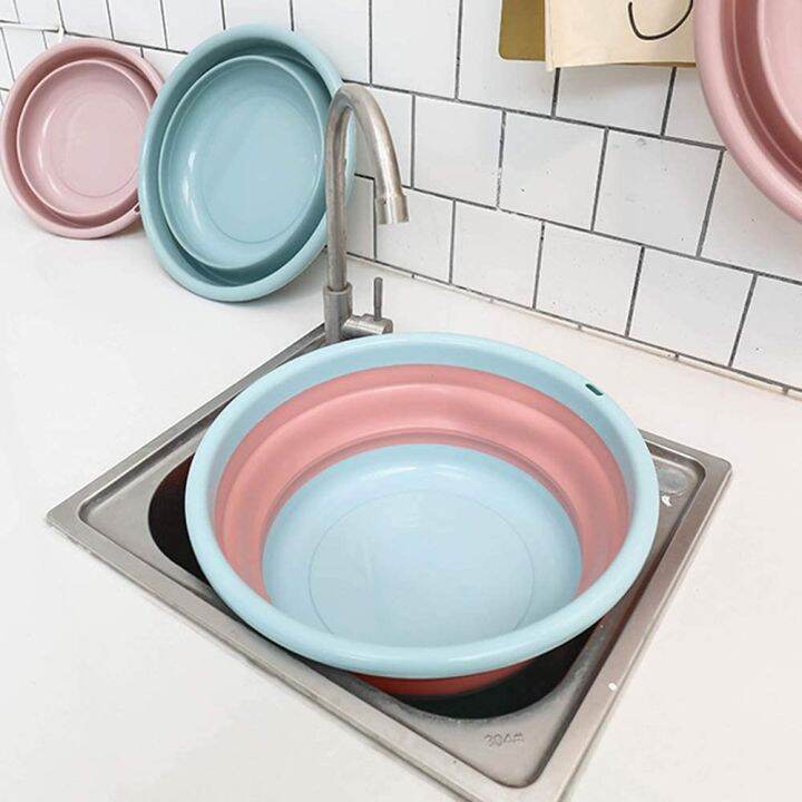 KIMIGO Collapsible Folding Basin Silicone Basin Multi-Purpose Household ...
