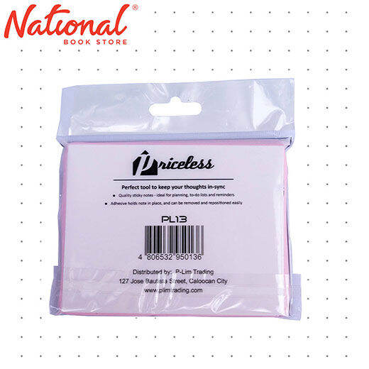 Priceless Sticky Notes PL13NP 3x4 inches Neon Pink - Notepads | Lazada PH