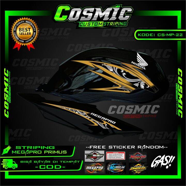 STIKER MP STRIPING DECAL VARIASI STICKER MEGAPRO PRIMUS 33 | Lazada ...
