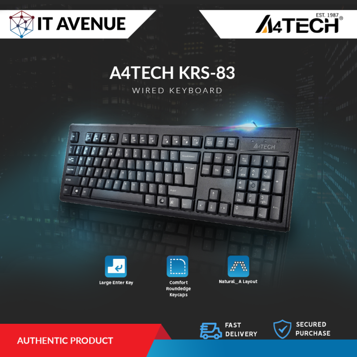 A4TECH KRS-83 KEYBOARD WIRED | Lazada PH
