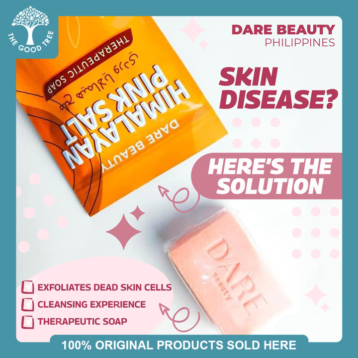 Dare Beauty - Himalayan Pink Salt Therapeutic Soap Bar 135 grams ...