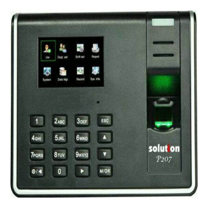 Solution P207 - Mesin absensi/Absen Sidik Jari/Fingerprint | Lazada Indonesia