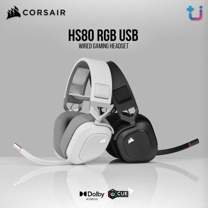 Corsair HS80 RGB USB Wired Gaming Headset | Lazada.co.th