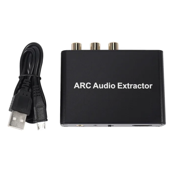HDMI ARC Adapter, ARC Audio Extractor with Digital Optical TOSLINK SPDIF/ Coaxial and Analog 3 ...
