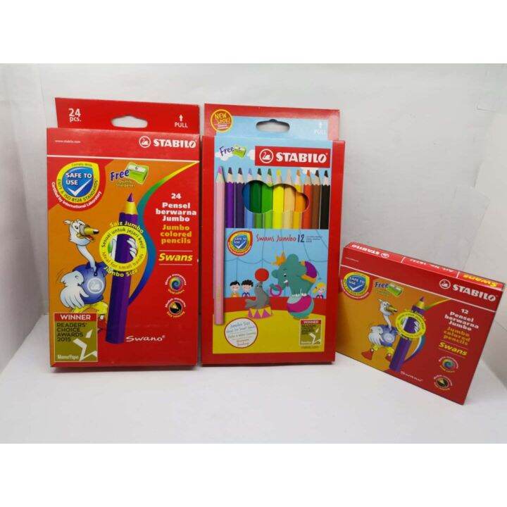 Stabilo Jumbo Colored Pencils | Lazada