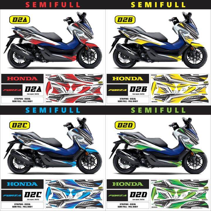 Stiker Striping Decal Honda Forza 125/250 Variasi AR02 | Lazada Indonesia