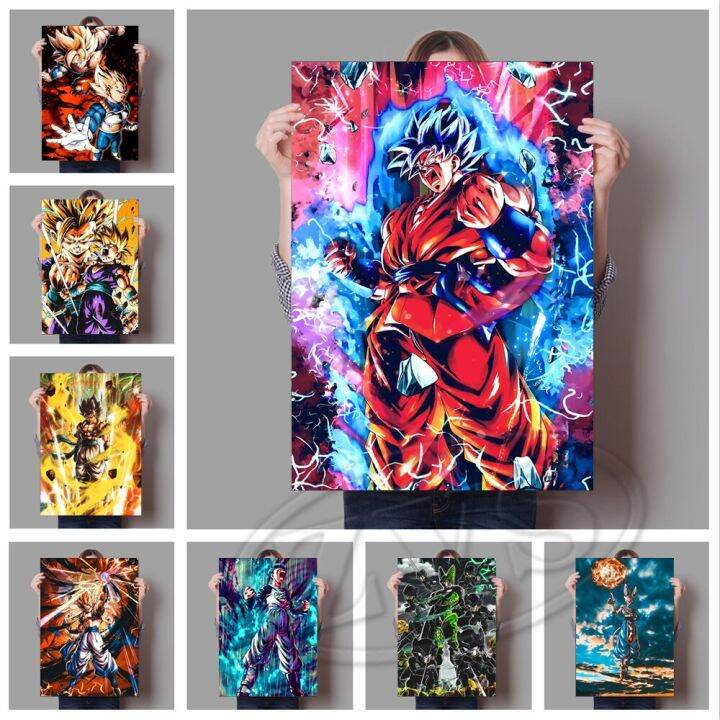 Sumanssa Dragon Ball ผ้าใบ Modern Vegeta รูปภาพ-ตกแต่งบ้าน SonGohan ภาพ ...